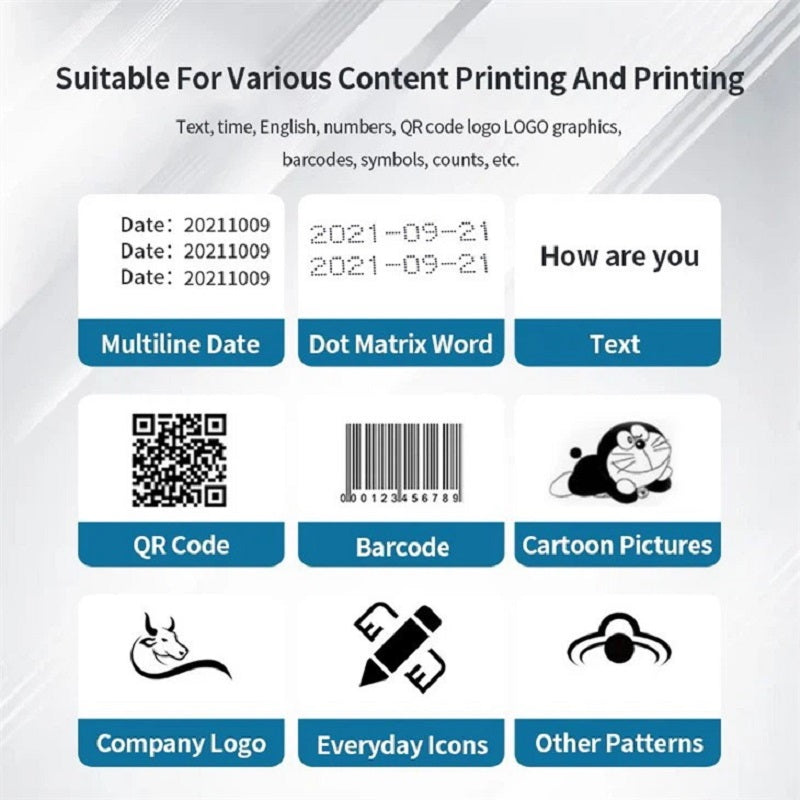 Portable Handheld Intelligent Inkjet Printer Meet the needs of custome ...