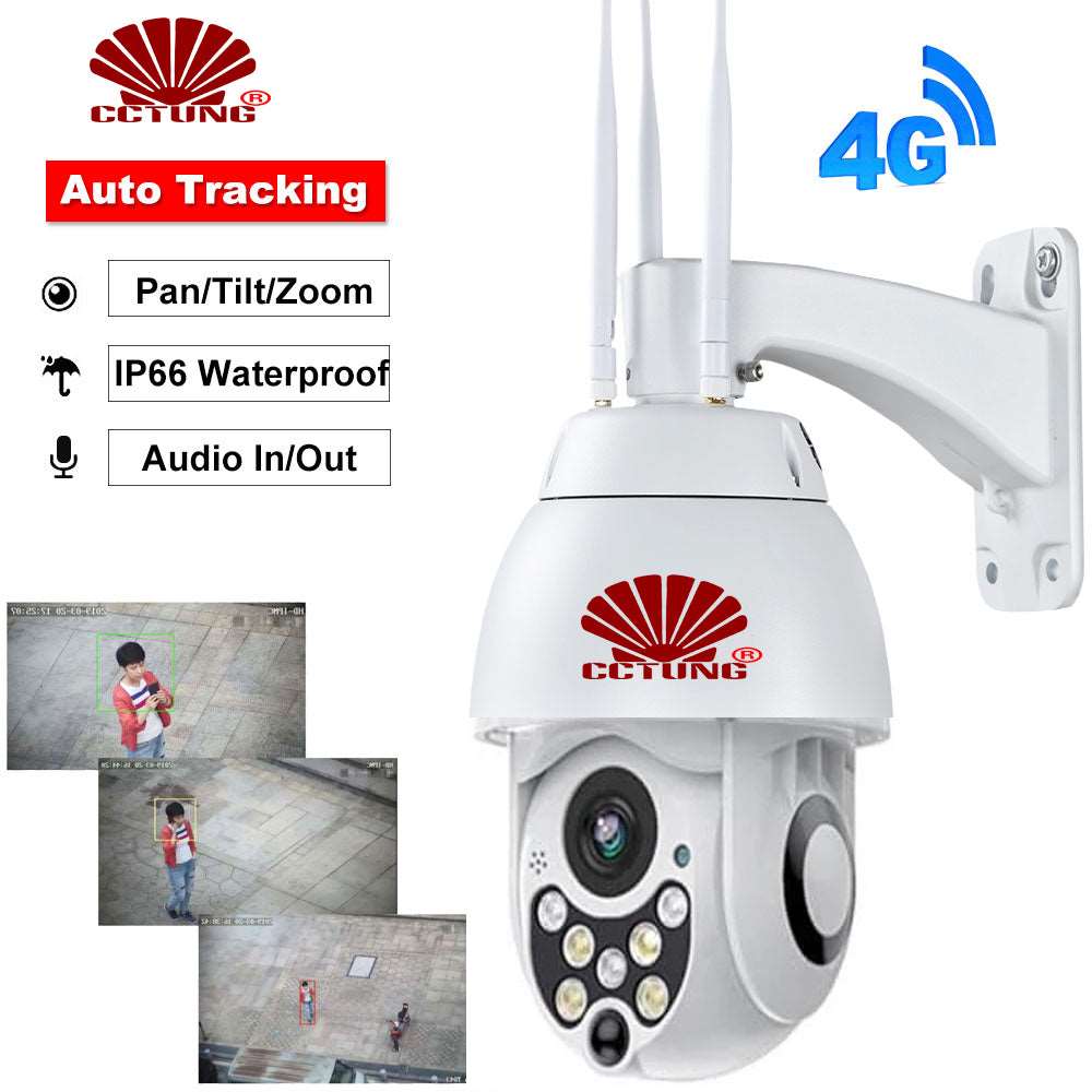 4G Mobile 1080P Mini Smart Speed Dome IP Camera with Digital Zoom Clou ...