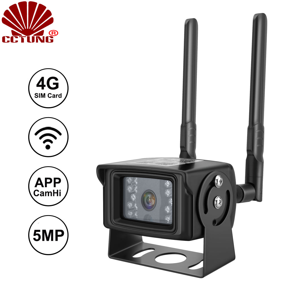 Mini caméra mobile 4G avec caméra WiFi IP HD 1080P et 5MP étanche IP66 ...