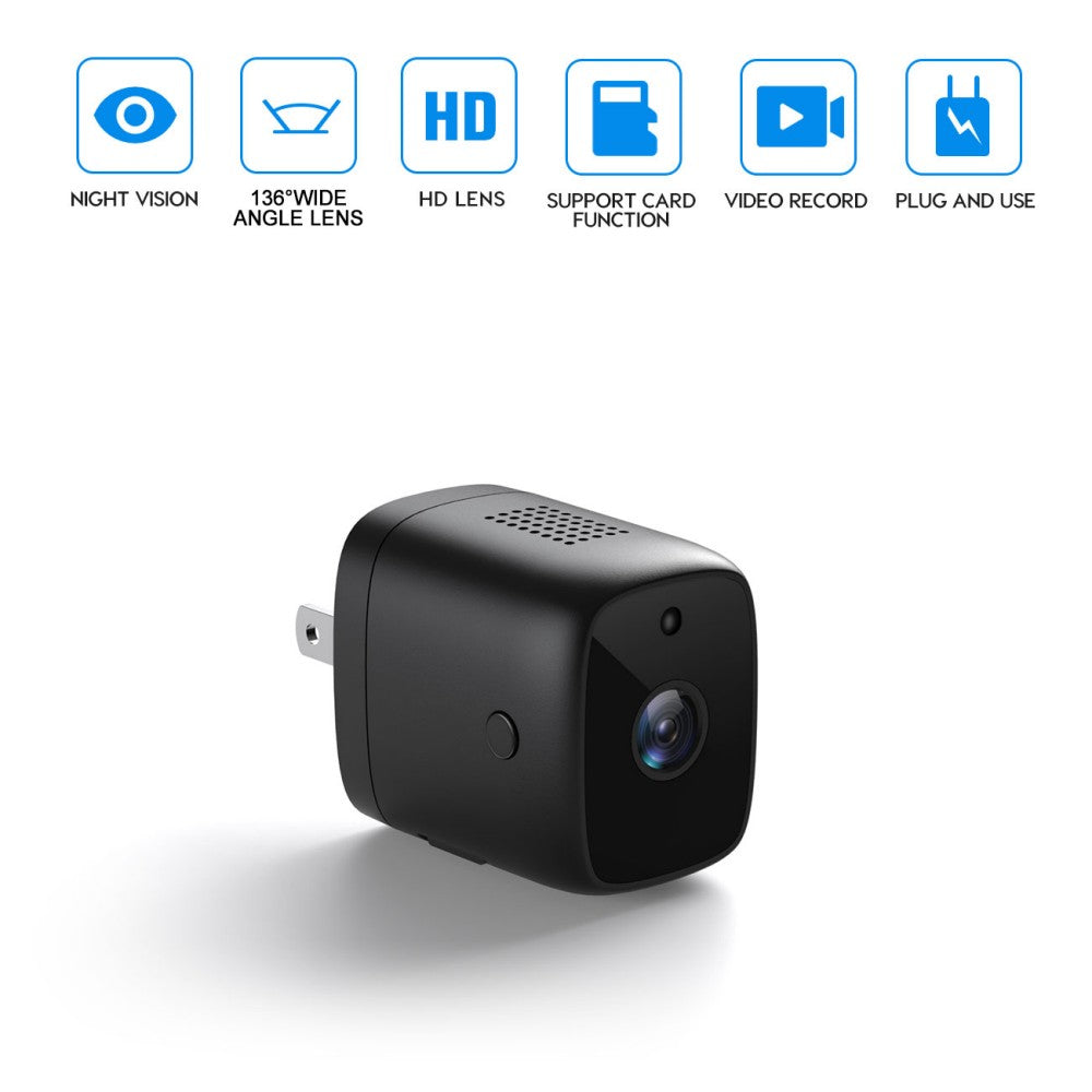 Smart WIFI Charger Mini Camera with Plug & Play 7*24Hours Mobile APP L ...