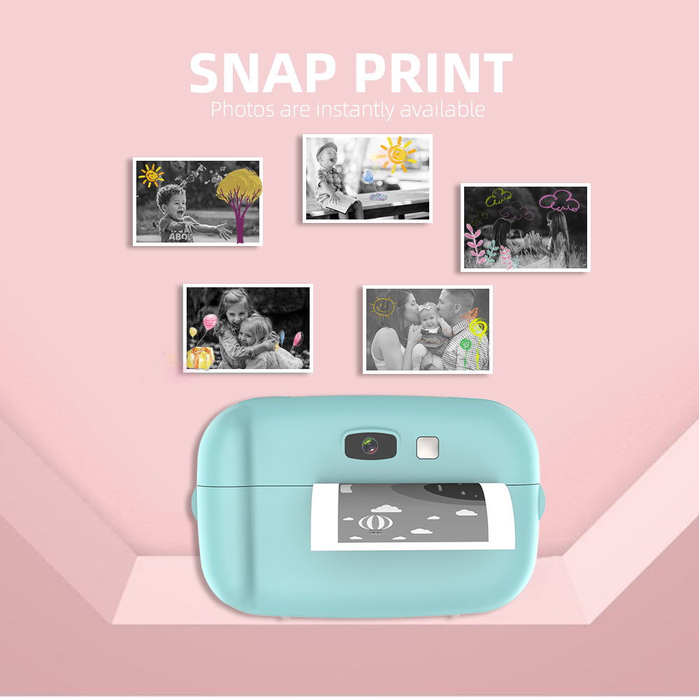 Smart FHD 1080P Instant SnapPrint Kids Digital AV Camera with 20M Phot ...